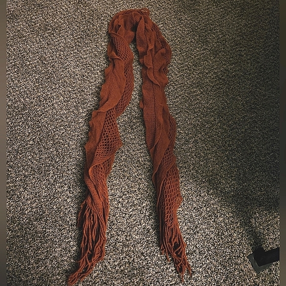 Howard's | Accessories | Howards Soft Cozy Knit Scarf Burnt Orange Rust ...